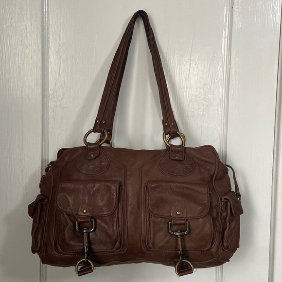 Linea Pelle | Bags | Linea Pelle Collection Brown Leather Handbag ...